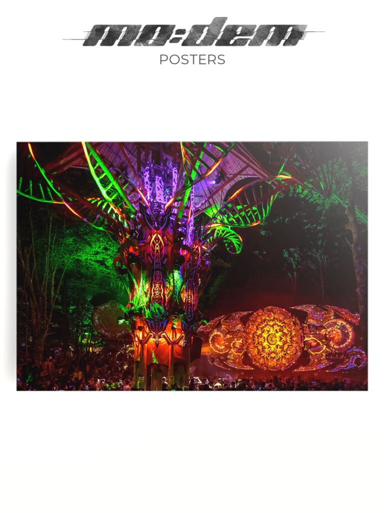 Modem Festival Poster & Sticker - Art Collider - EU* free shipping