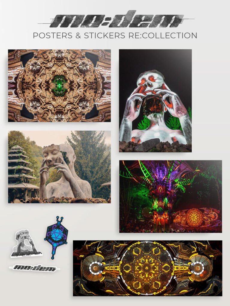 Modem Festival Poster & Sticker - Art Collider - EU* free shipping